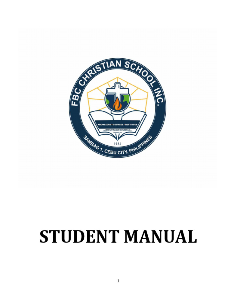 Revised Student Manual S.Y. 2022 2023 | PDF | Jesus | Schools