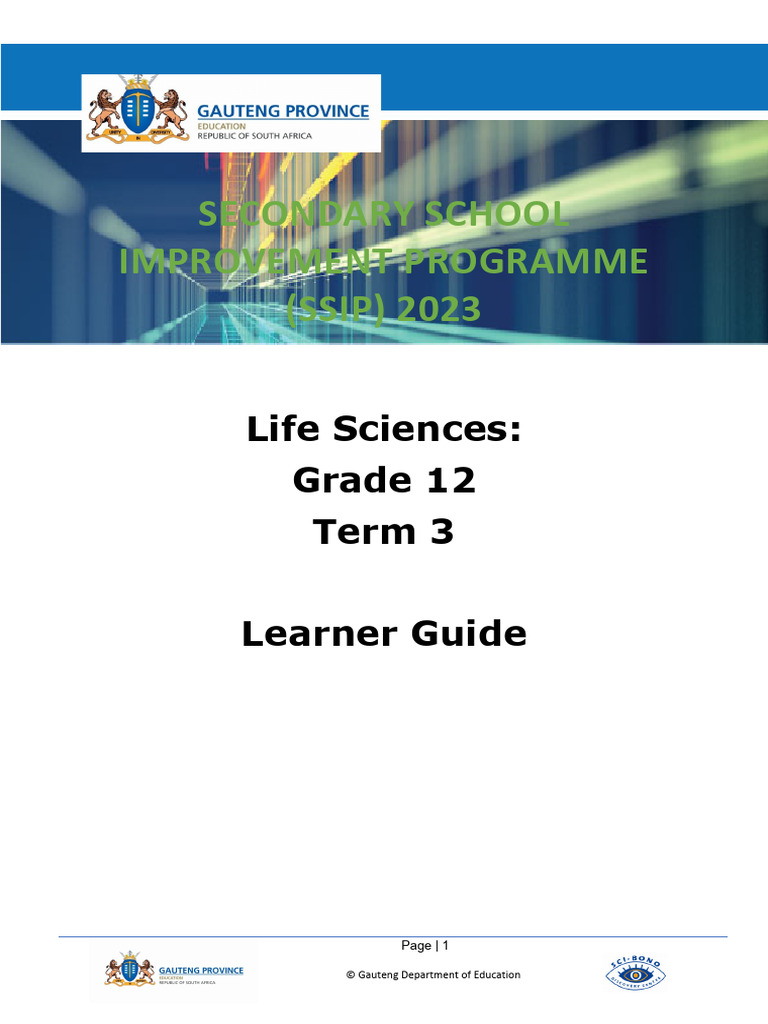 Life Sciences SSIP Sessions 21-33 (Term 3) Learners Booklet 2023 RK SW ...