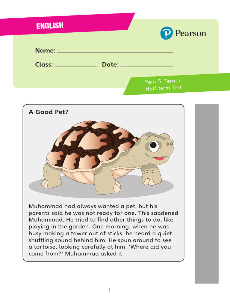 Ip PT Ip English Y5 t1ht2020 | PDF