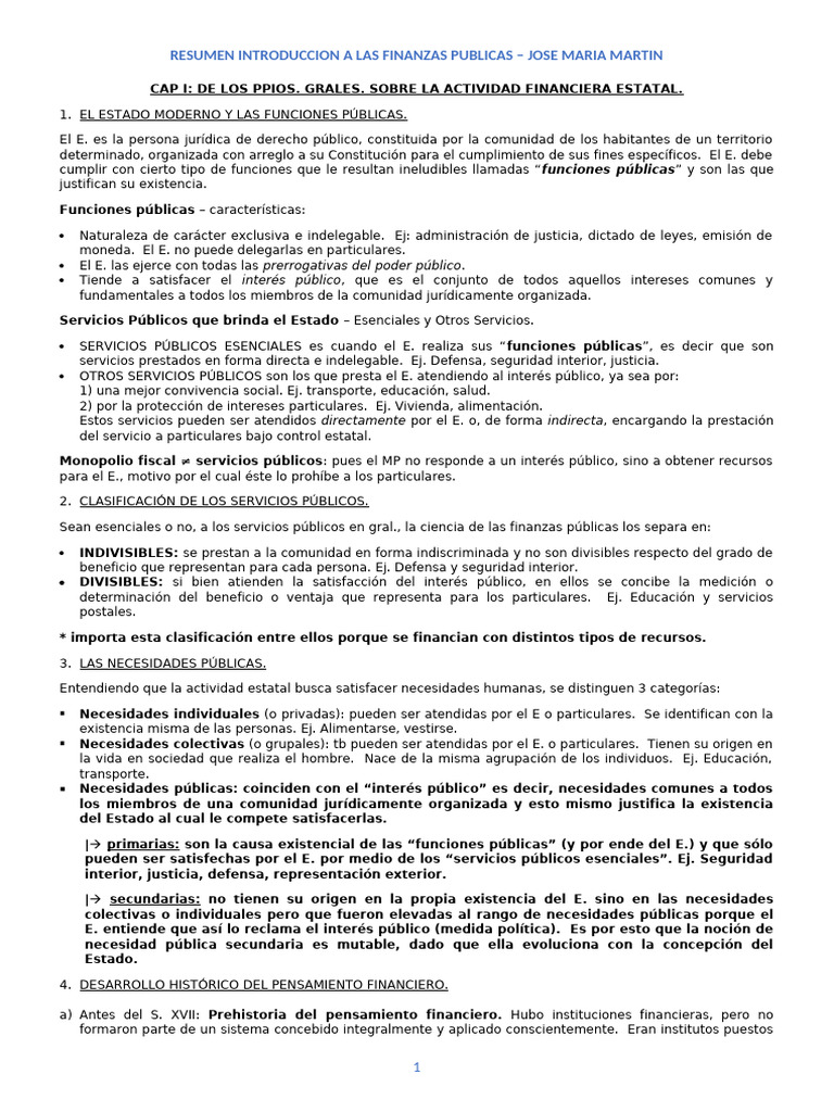 Resumen Introduccion A Las FFPP Jose Maria Martin | PDF Resumen Introduccion A Las FFPP Jose Maria Martin | PDF