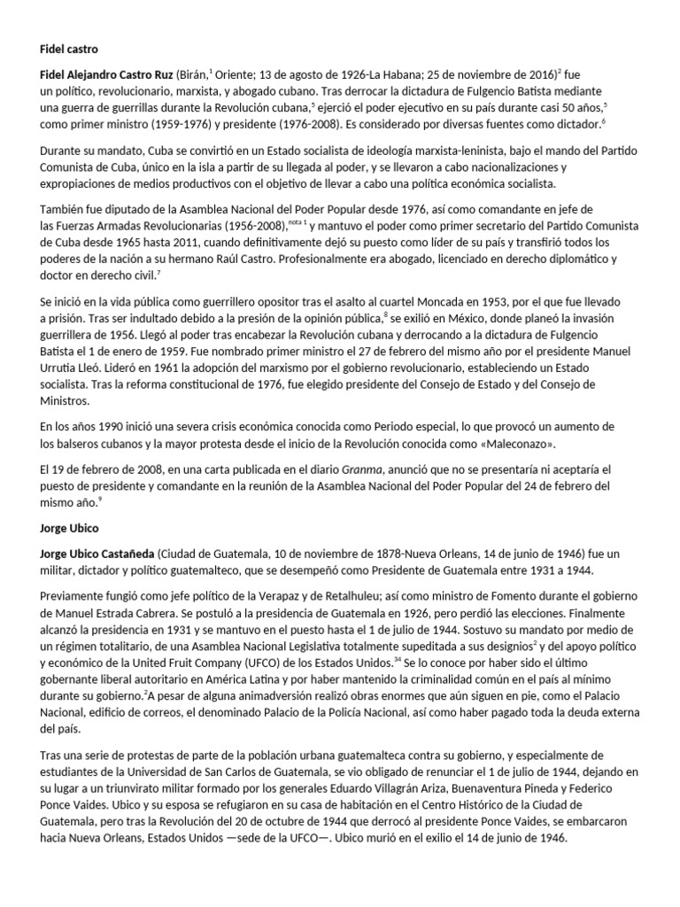 Fidel Castro | PDF
