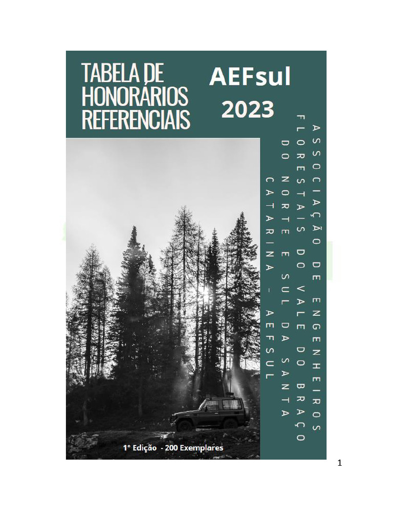 Honorarios Aefsul | PDF