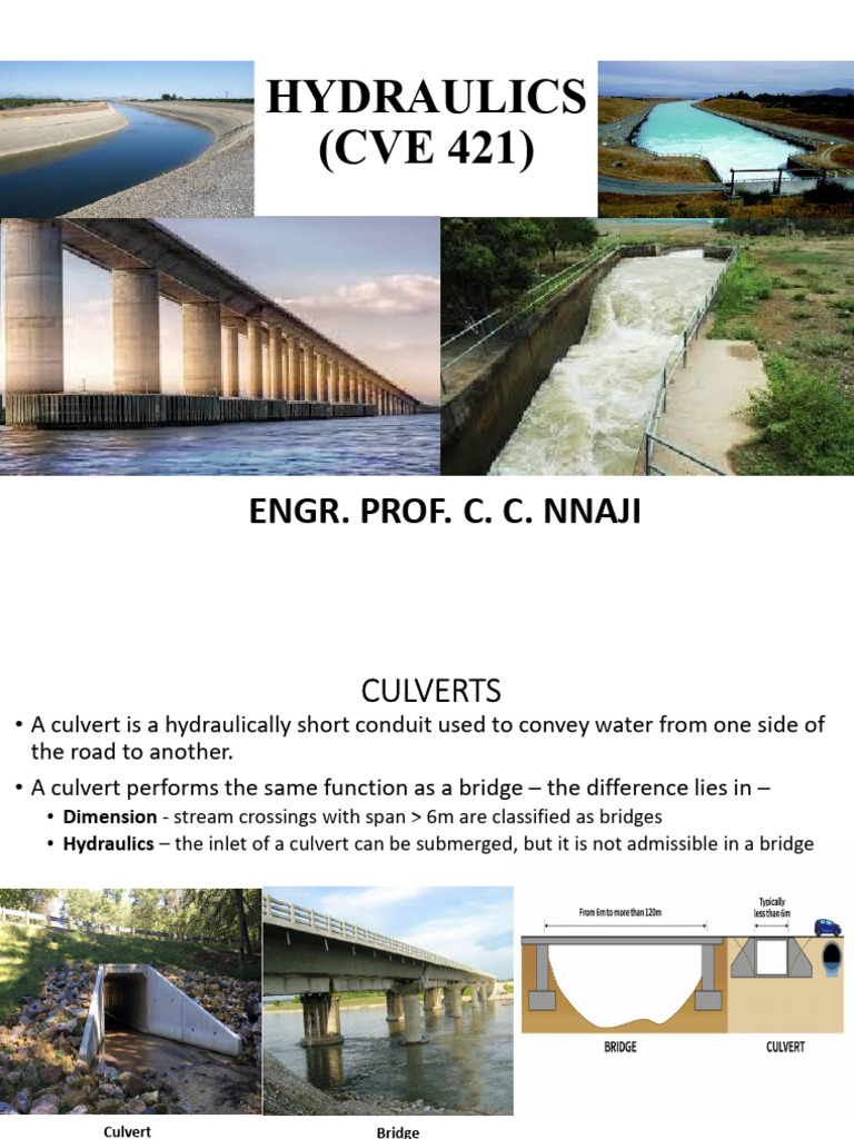 CVE421 (Culverts, Dams, Stilling Basin) | PDF