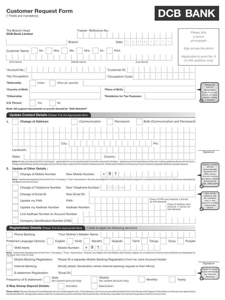 Customer Request Form | PDF