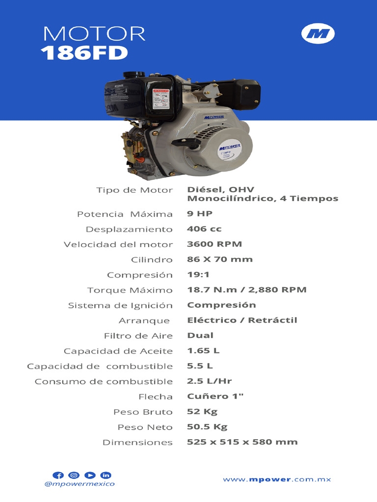 Ficha Tecnica Del MPower C186FD | PDF