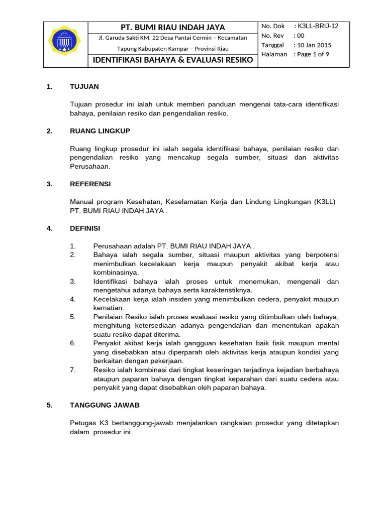 Prosedur IBPR Ok | PDF