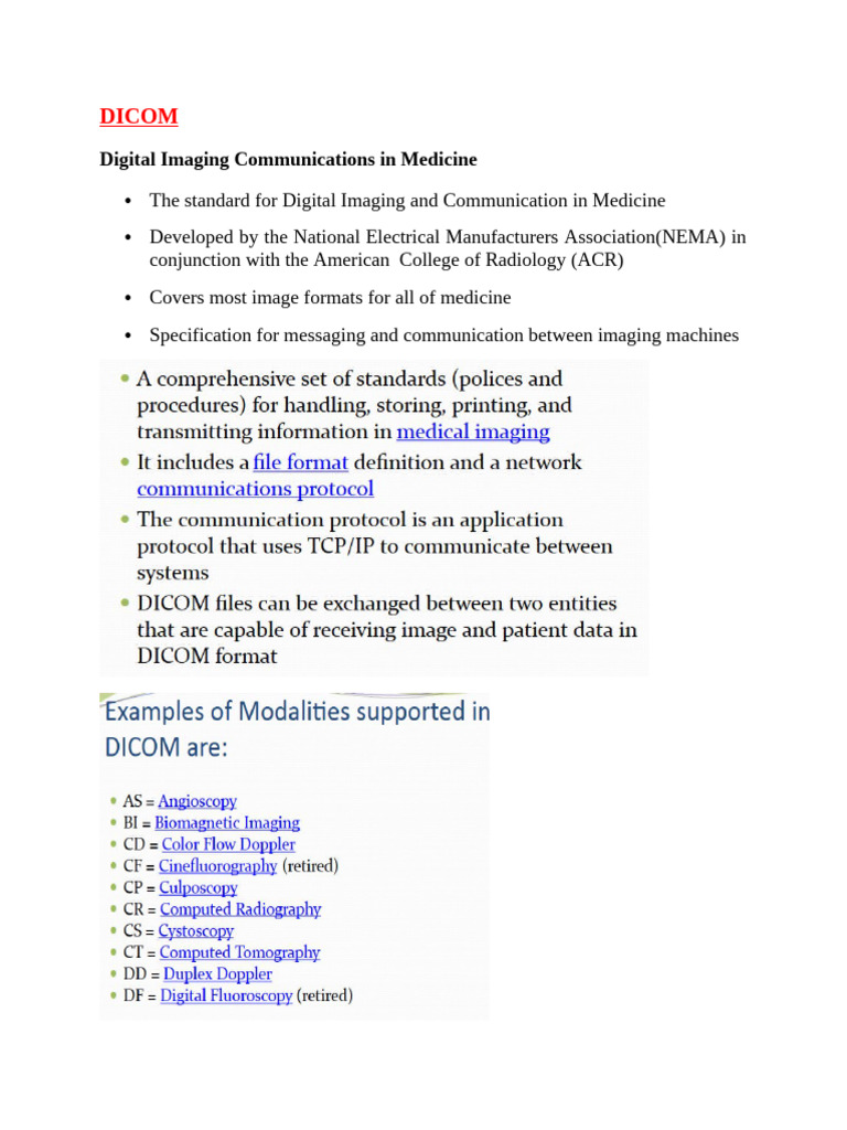 DICOM | PDF