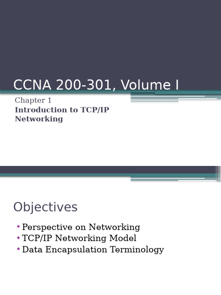 CCNA 200-301 Chapter 1-Introduction To TCP IP Networking | PDF