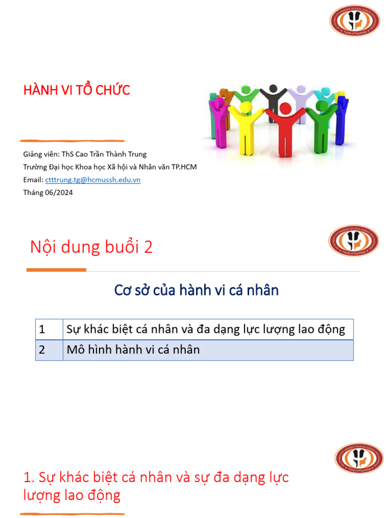 Hành Vi T CH C: Organizational Behavior | PDF