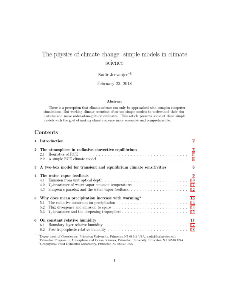 Climate Change Models Pdf