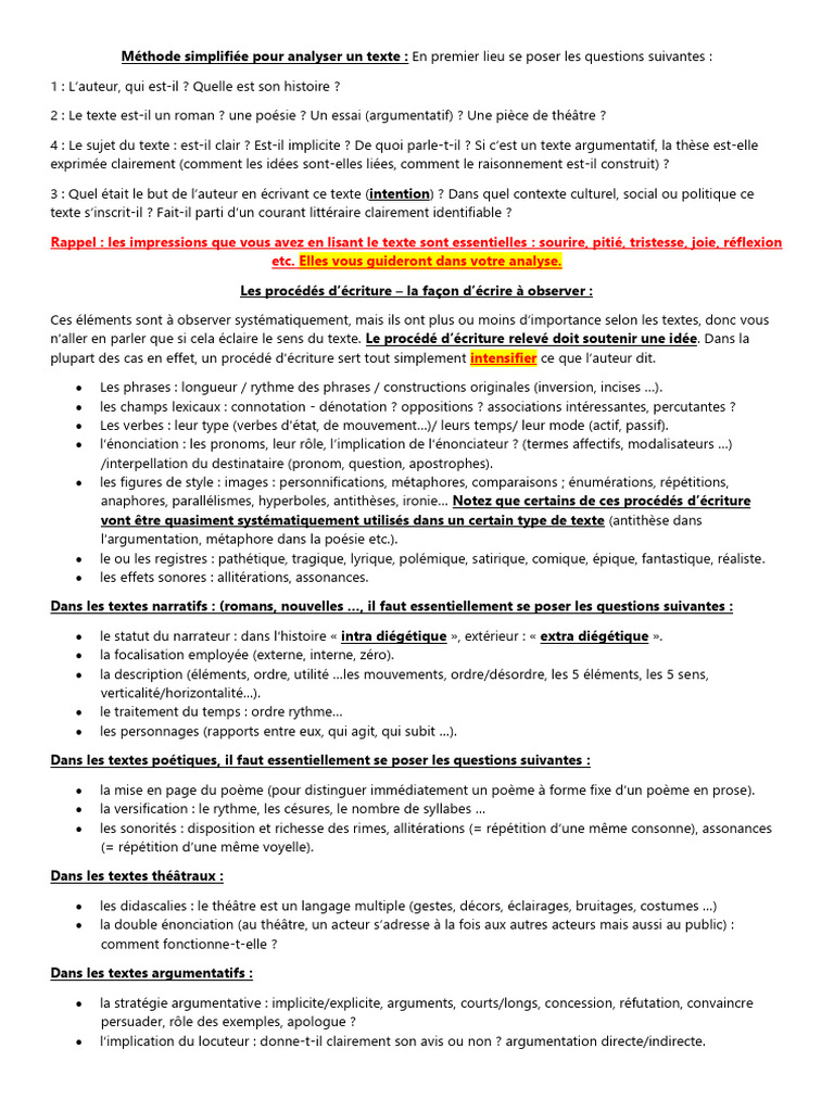 Methode Analyse Textuelle CV | PDF