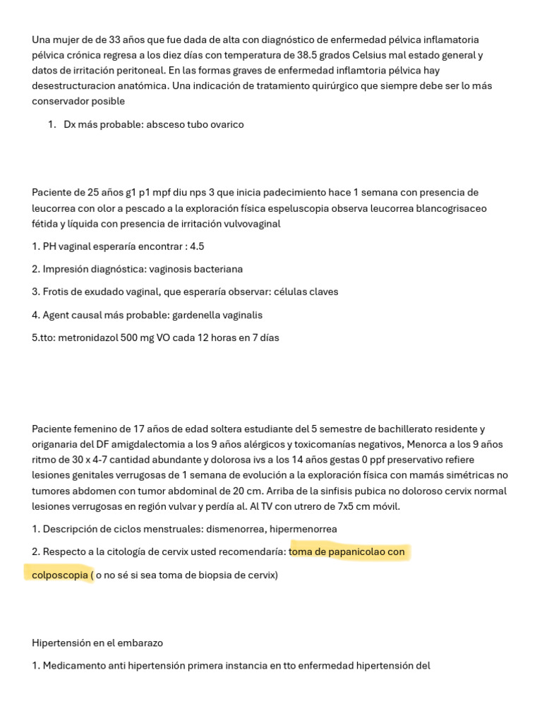Gine Examen PDF | PDF