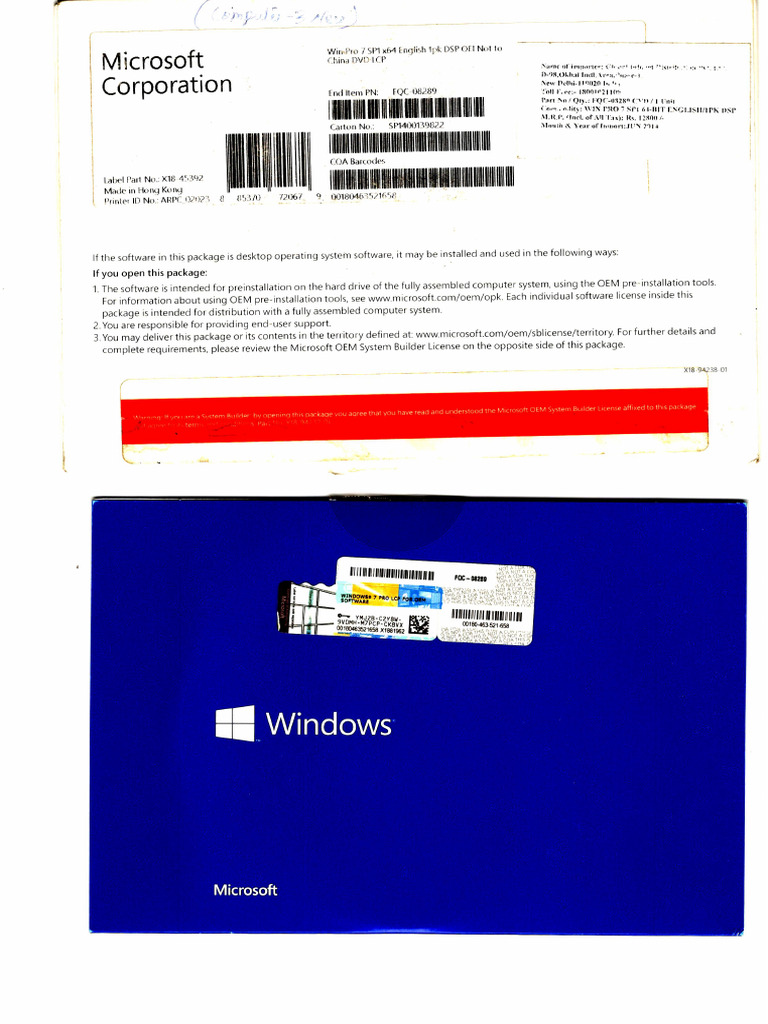 Win 7 Product Key C-3 | PDF