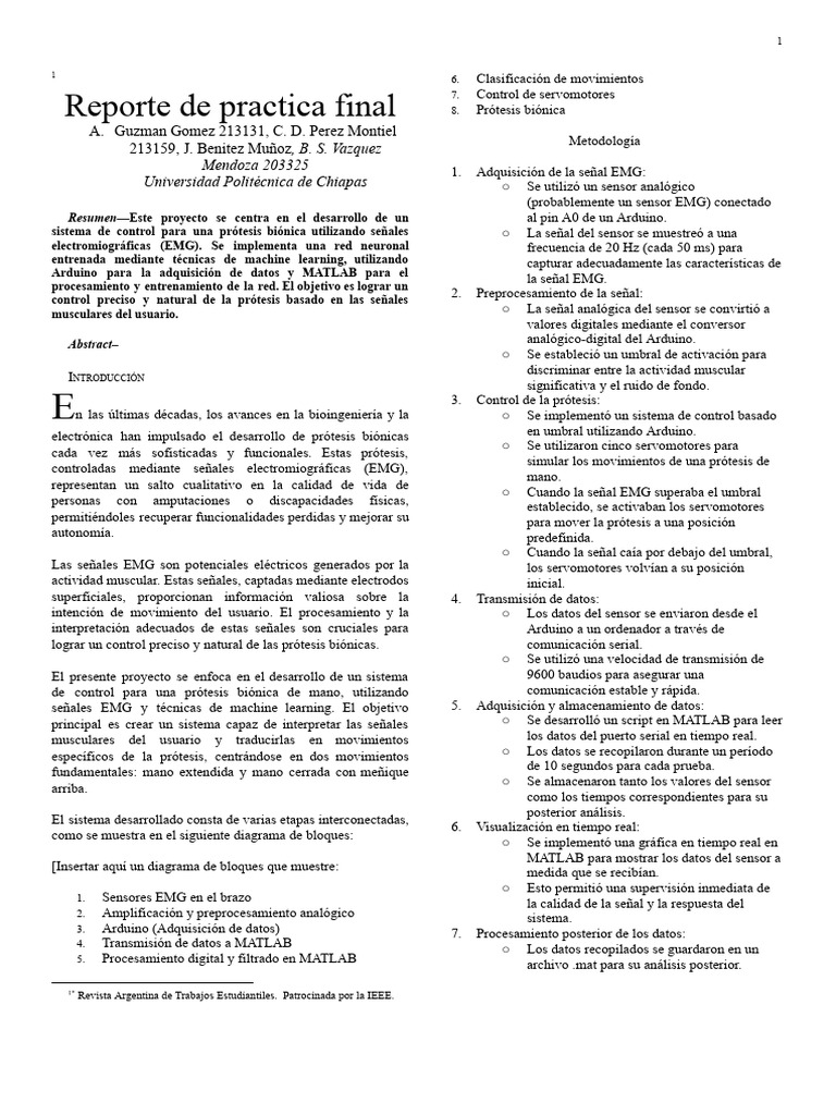 Reporte Final - PDSB | PDF | Technology & Engineering