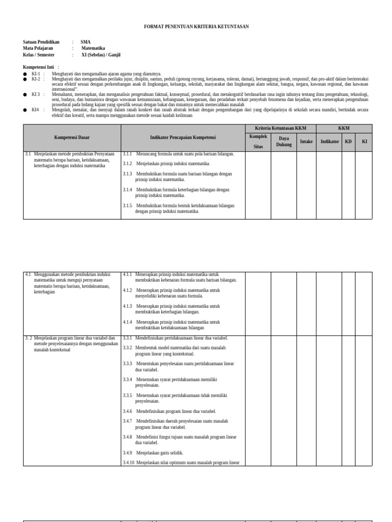Format Penentuan Kkm Pdf