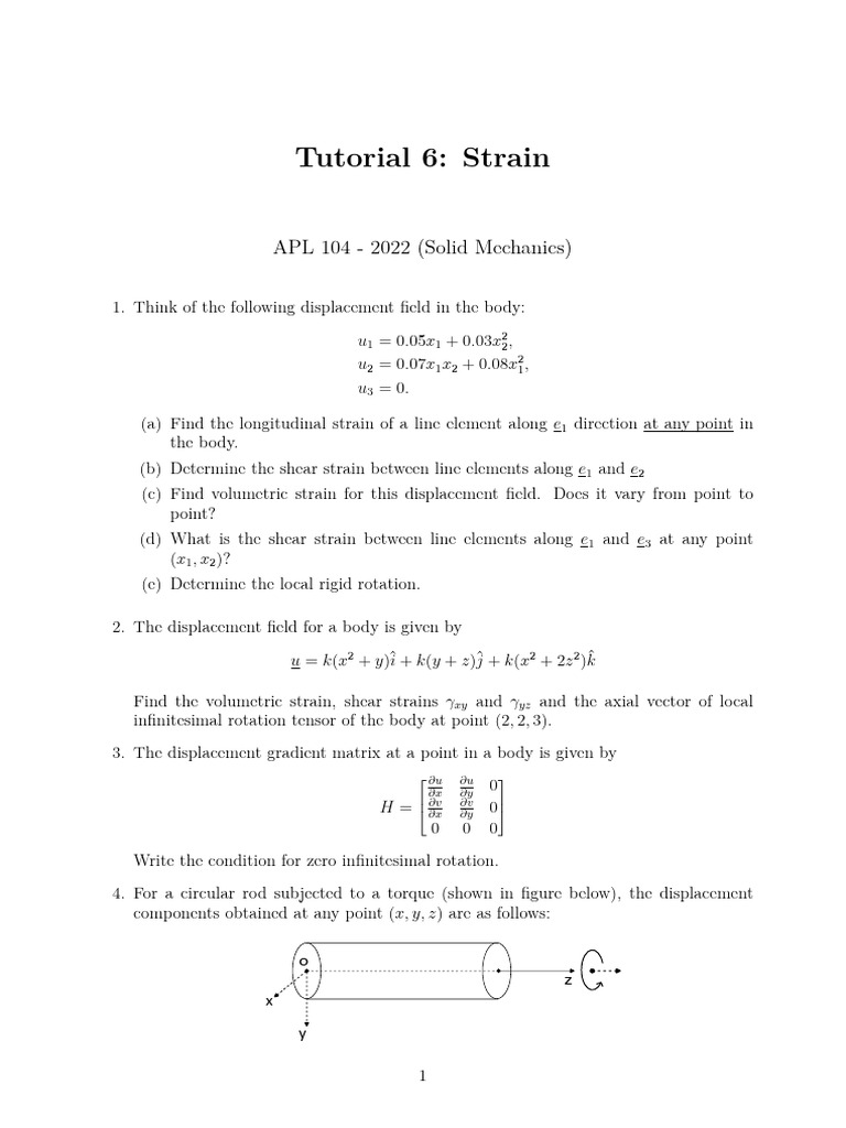 Tutorial 6 Soln | PDF