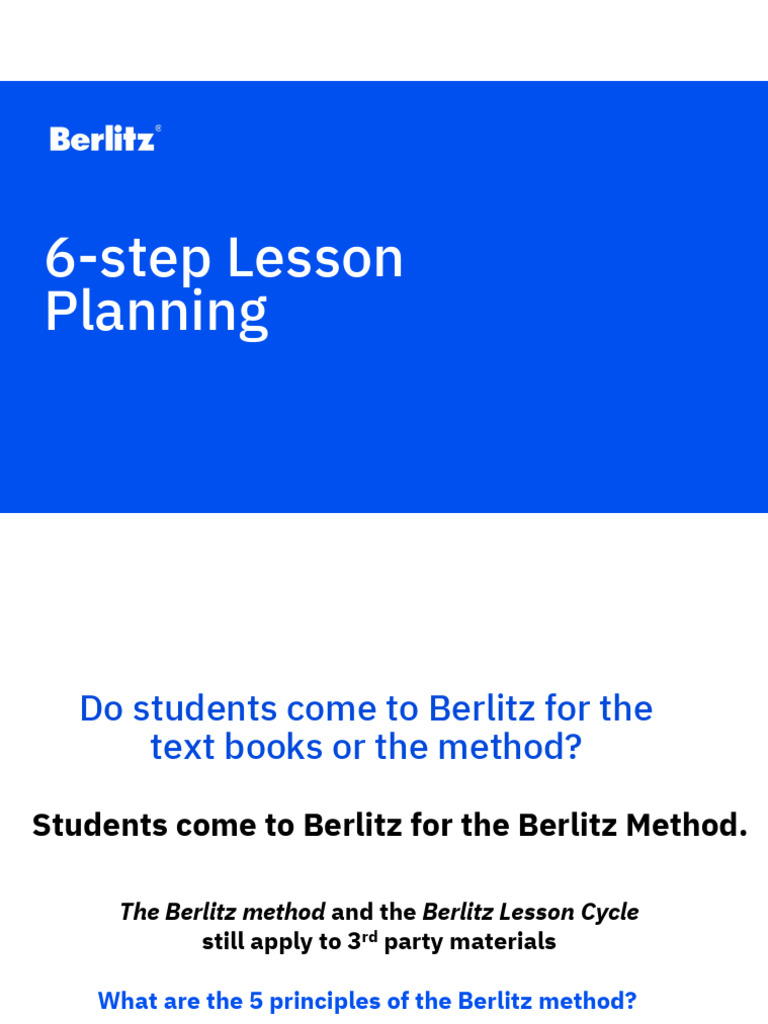 Instructor Handout - 6-Step Lesson Planning 2020.23.07 | PDF