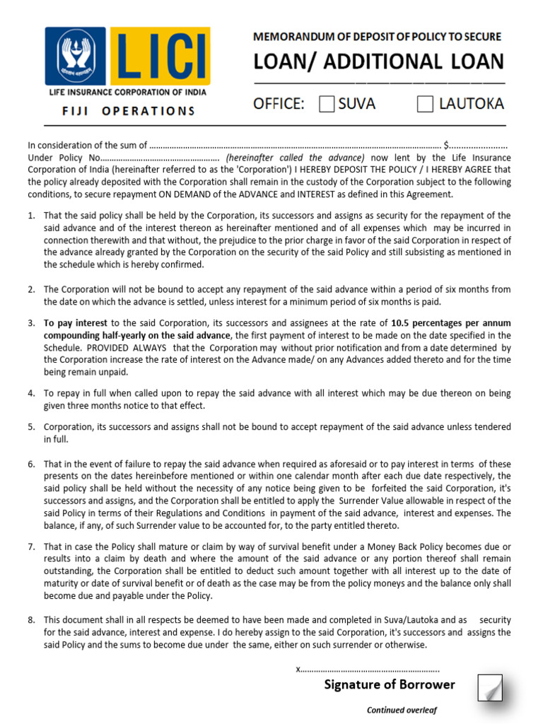 Loan Application Form | PDF