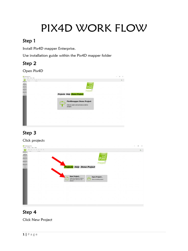 Pix4d Work Flow | PDF