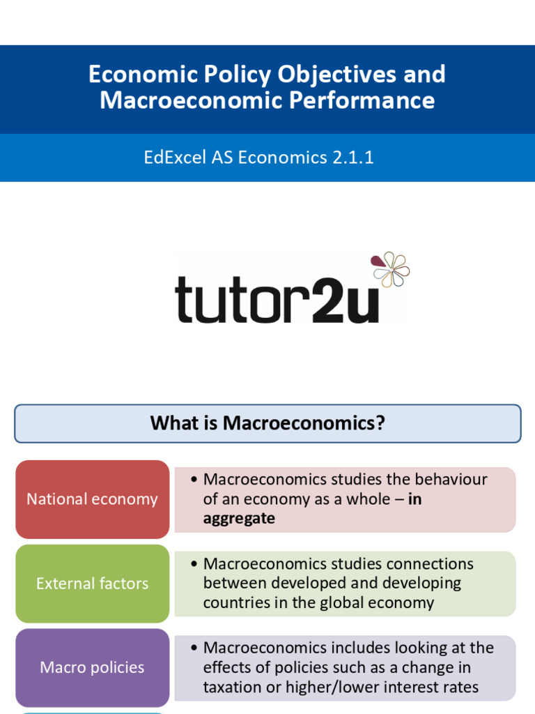Economics - 2 1 1 B - Macro Objectives 2024 | PDF