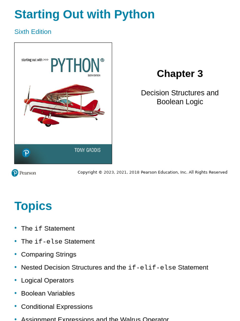 Gaddis Python 6e Chapter 03 | PDF