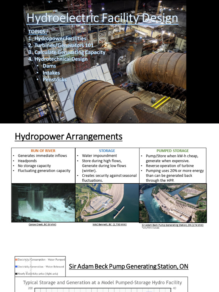Hydroelectric Facility Design | PDF