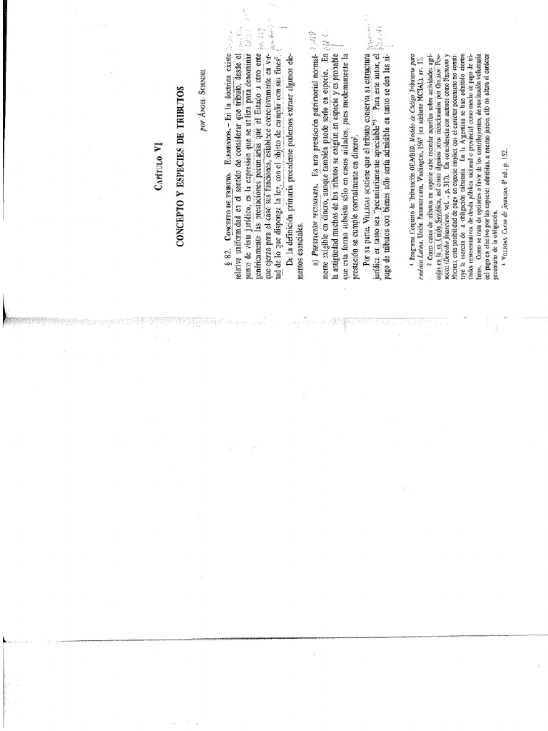Concepto y Especies de Tributo - Schindel-2 | PDF