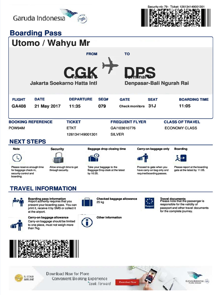 PDF Boarding Pass - Compress | PDF