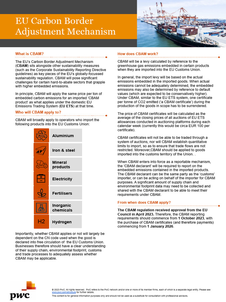 PWC Cbam Flyer Final | PDF