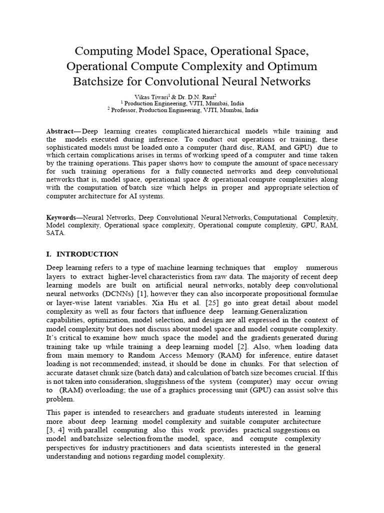 Computing Model Space, Operational Space, Operational Compute ...