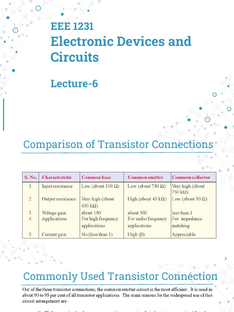 EEE 1231 Lecture-6 | PDF