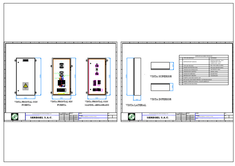 TABLERO GENERAL TG 440-220VAC 3F+T+ 60Hz-Layout1 | PDF