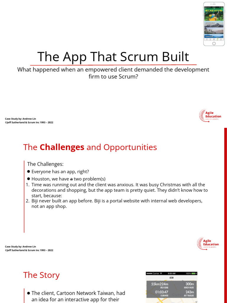 The App That Scrum Built Case Study With Andrew Lin | PDF