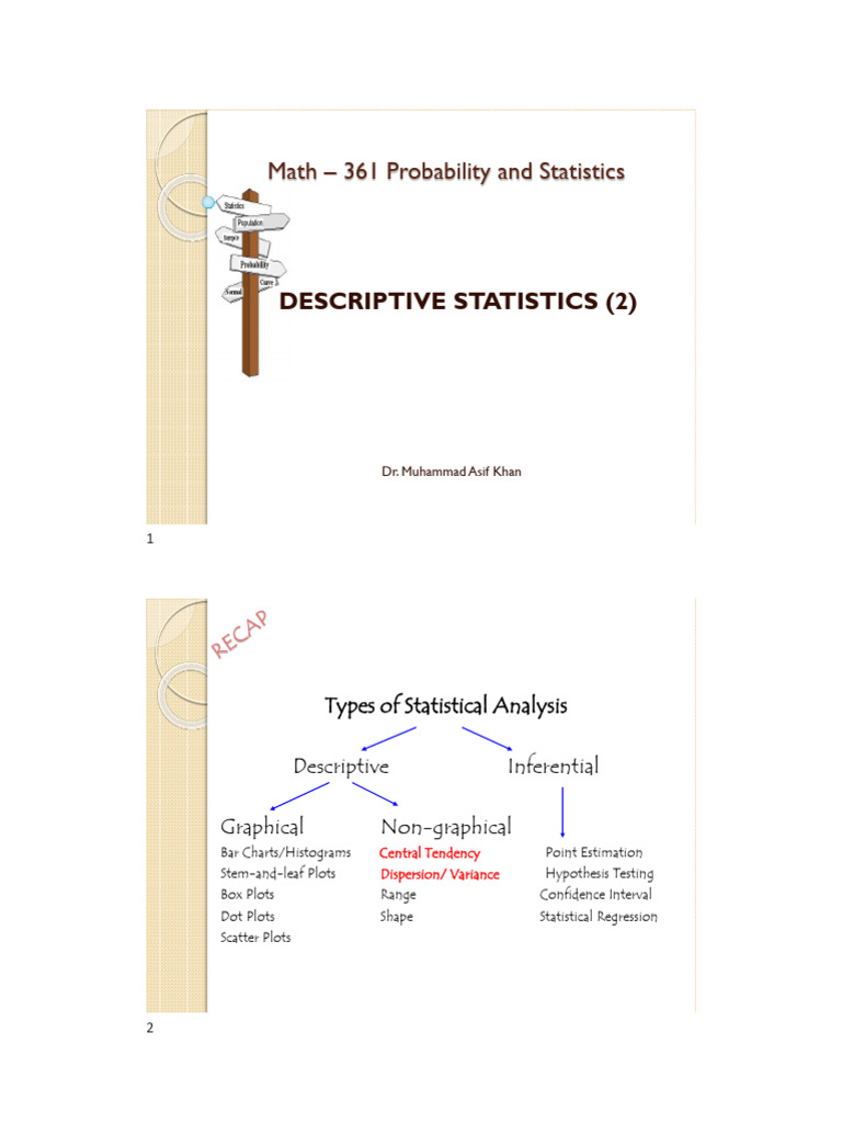 Descriptive Statistics Lec2 | PDF