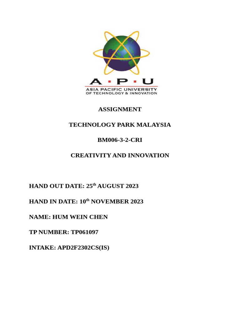 CRI Individual Assignment TP061097 | PDF