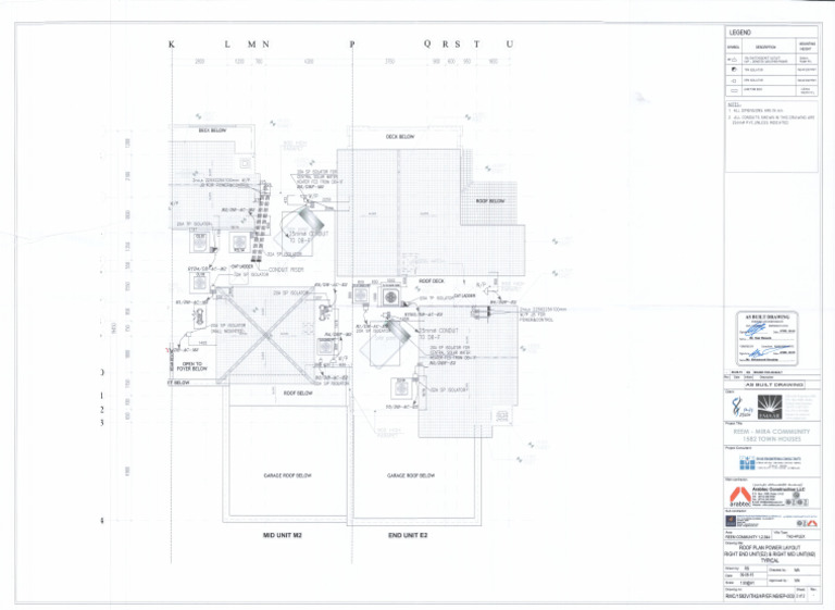 TH2-4P-Roof.power Layout Right End & Right Mid (Sheet 2 of 2) | PDF