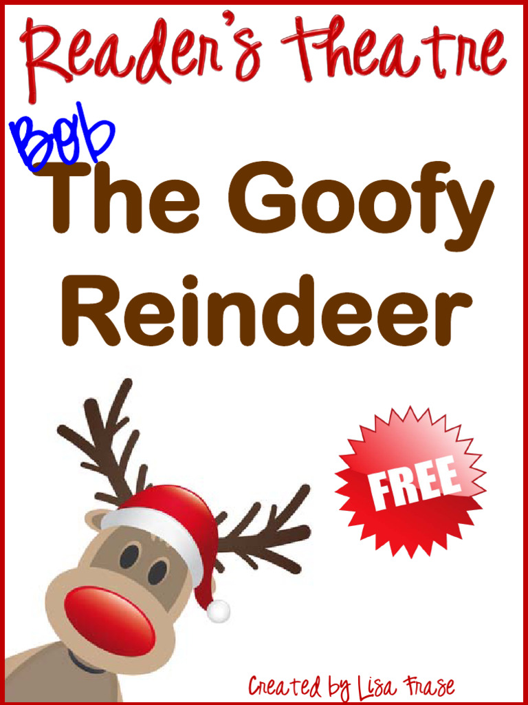 Free Christmas Readers Theatre Bob The Goofy Reindeer | PDF