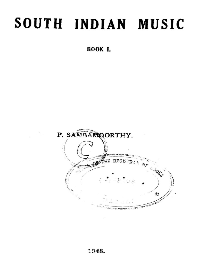 ACL-TNAL 01881 South Indian Music Book I | PDF