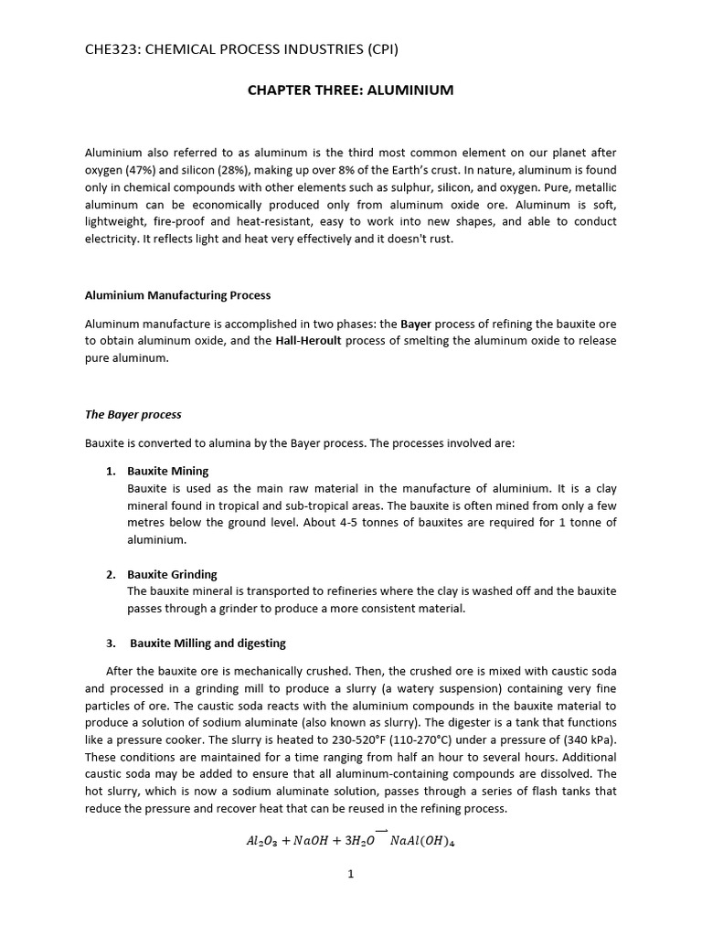Aluminium | PDF | Aluminium | Aluminium Oxide