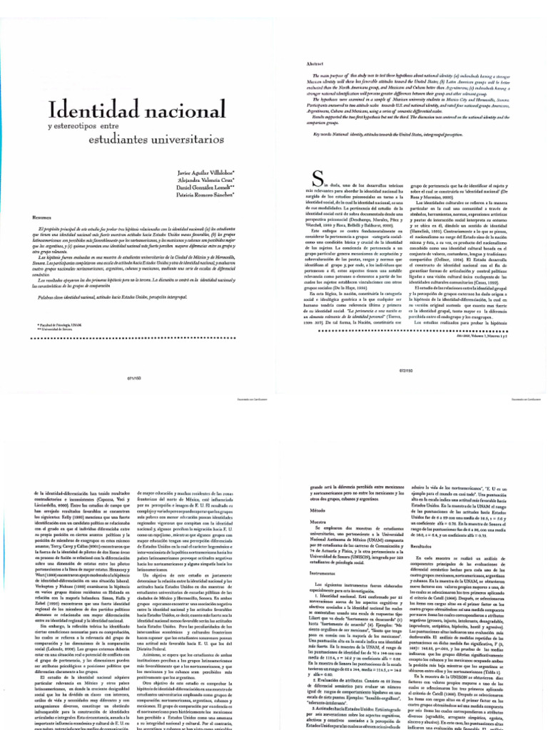Agular - Identidad Nacional | PDF