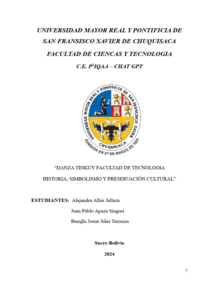 Monografia Terminada Tinkuy 2024 | PDF