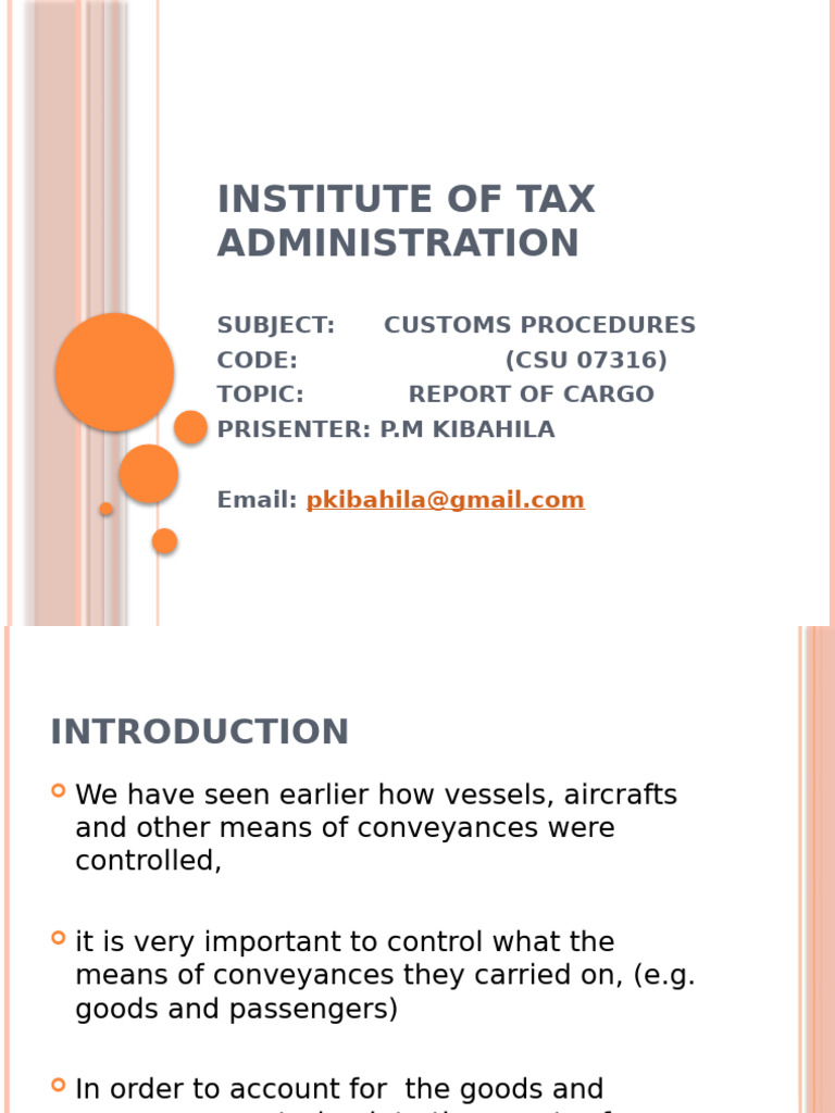 Entry of Imported Goods | PDF