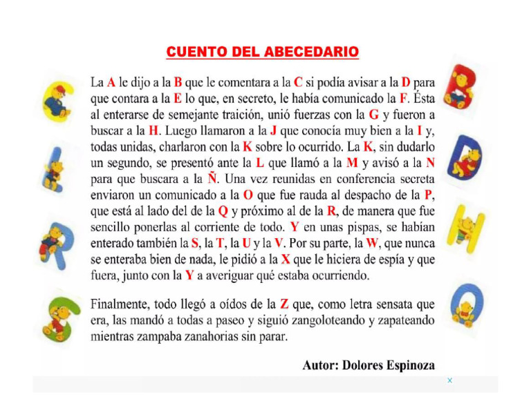 Cuento El Abecedario | PDF