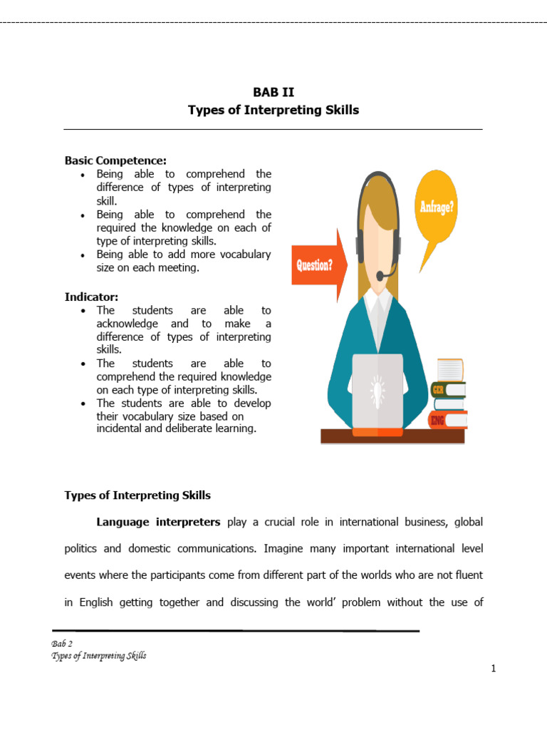 Week 4 - Types of Interpreting | PDF