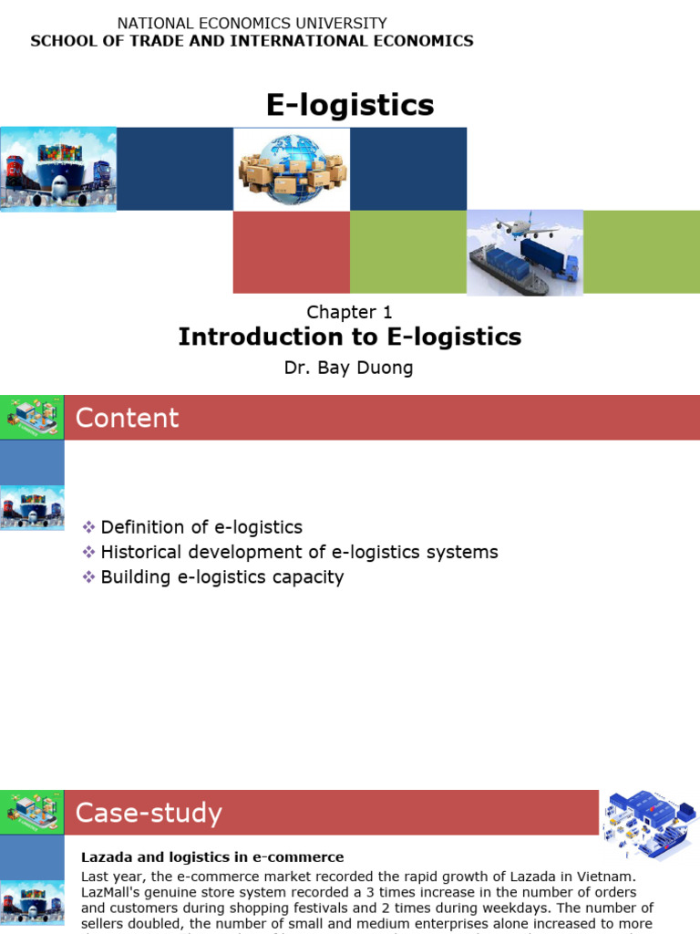 Chapter 1 - E-Logistics Introduction | PDF