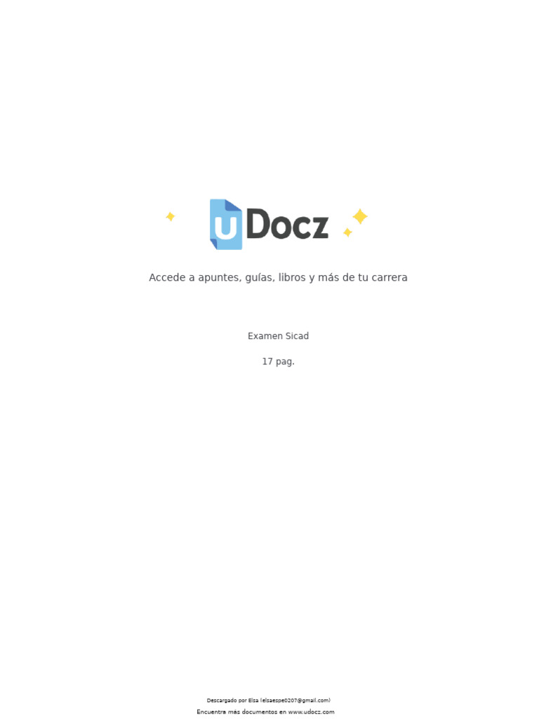 Examen Sicad 299019 Downloadable 6553436 | PDF