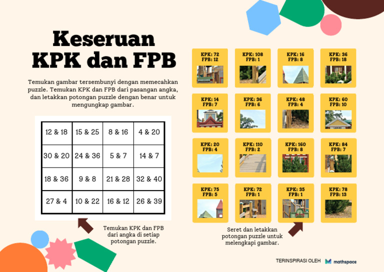 Puzzle KPK FPB Kelas 5 | PDF
