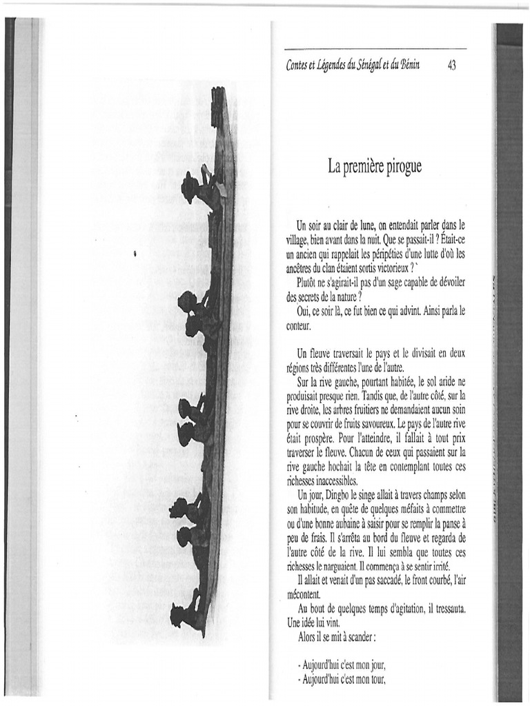 Conte Benin Senegal-La Premiere Pirogue-Ds Aguessy Cameleon | PDF