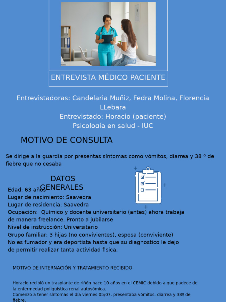 Entrevista Medico Paciente | PDF