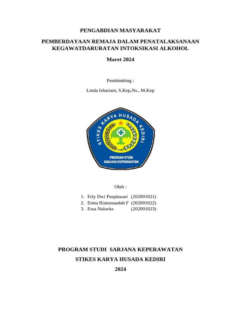 Intoksikasi Alkohol (Field Work) | PDF